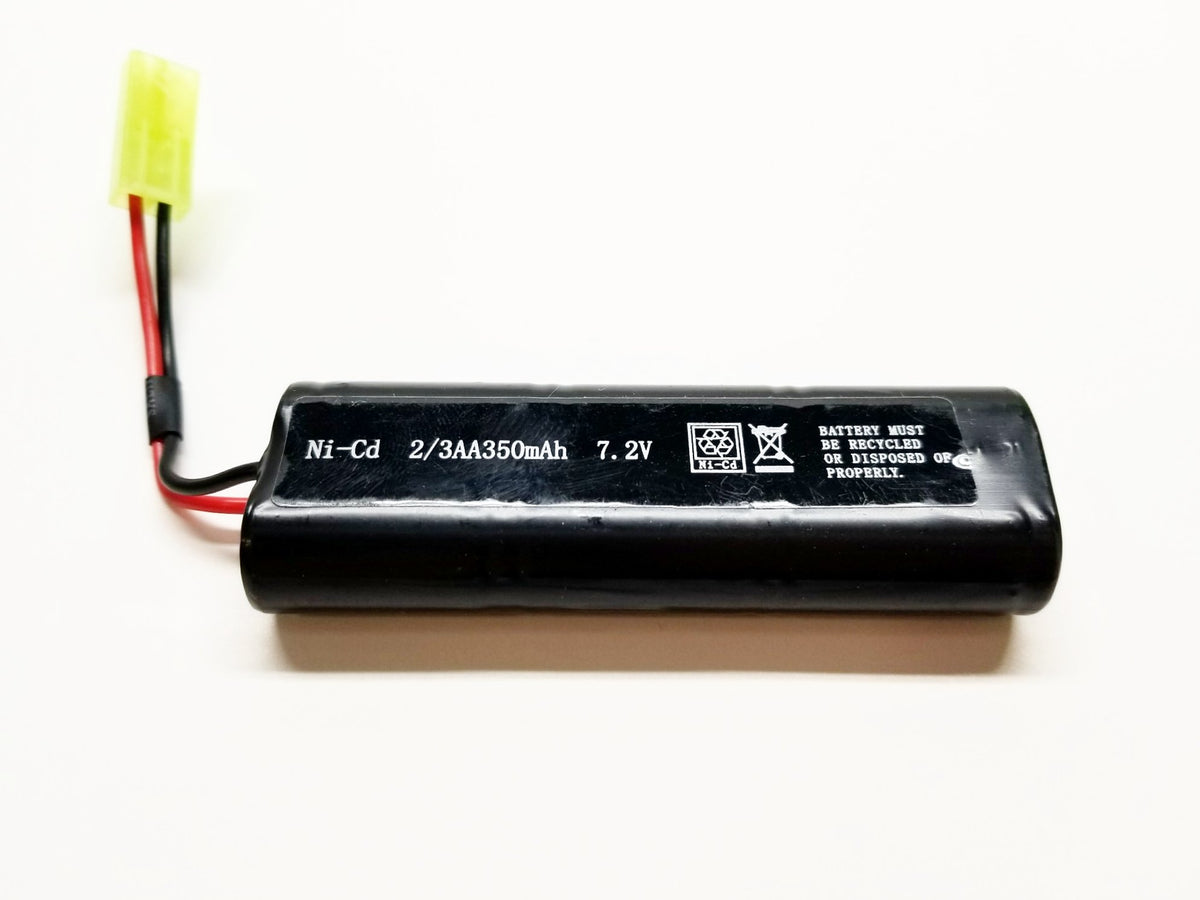 7.2v 350mAh airsoft battery for MP7, M4, and other arisoft AEG's, Free ...